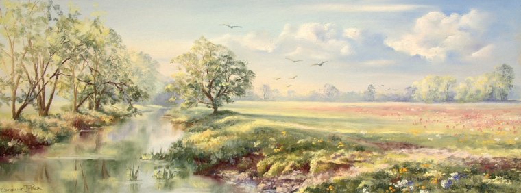 Landscape Paintings of the Cotswolds and Wiltshire Countryside by well ...