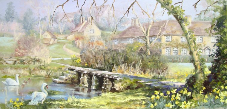 Landscape Paintings of the Cotswolds and Wiltshire Countryside by well ...